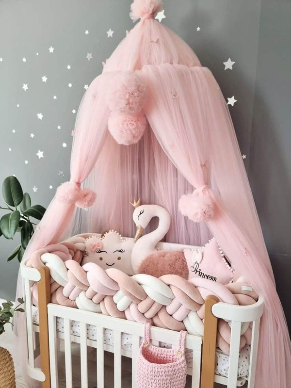 Personalized baby crib bedding set for girl