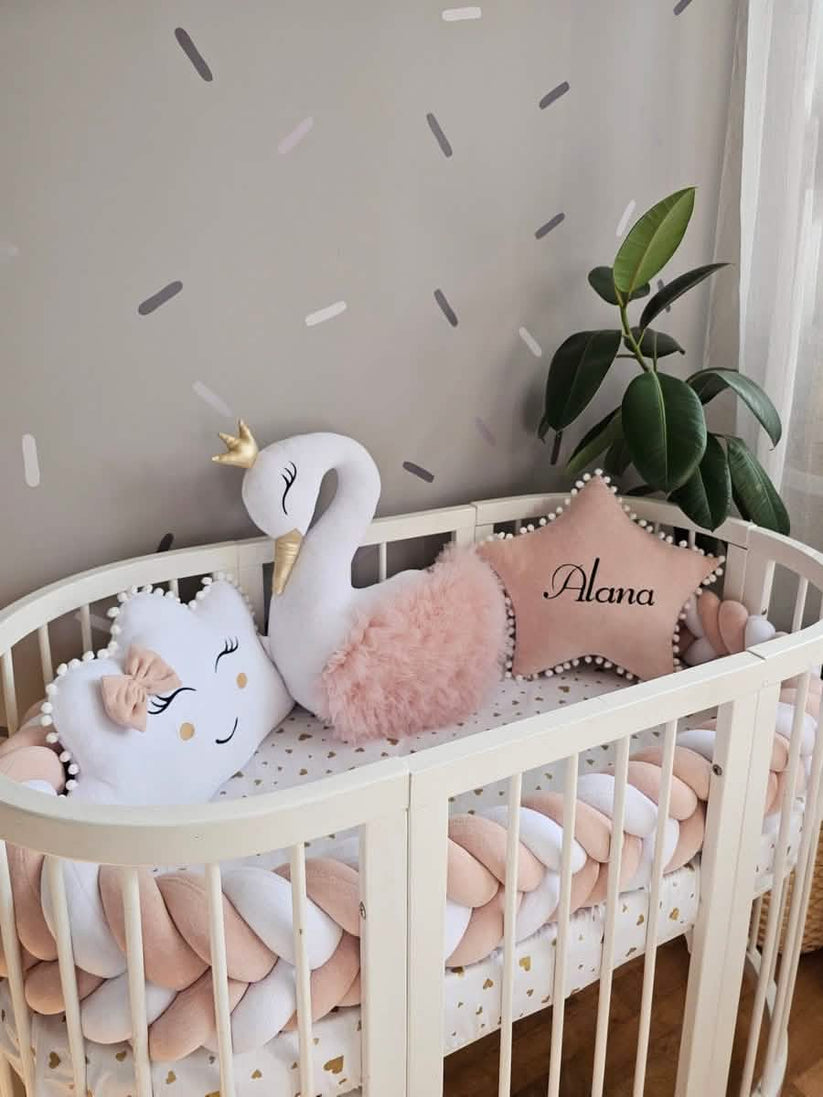 Personalized baby bedding set baby blue – KariStudio