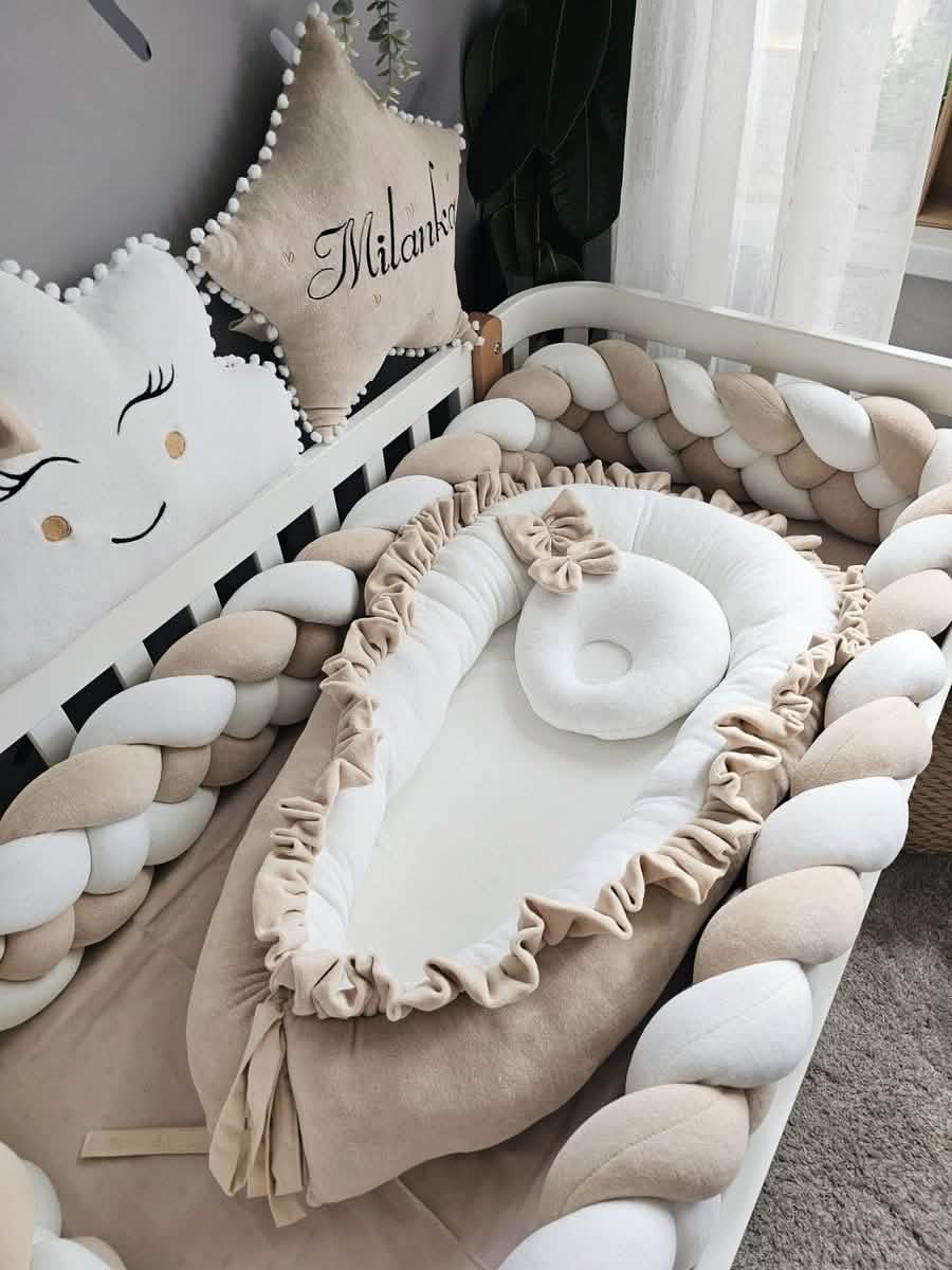 Beige Creamy Baby Bedding Set - Gender Neutral | KariStudio