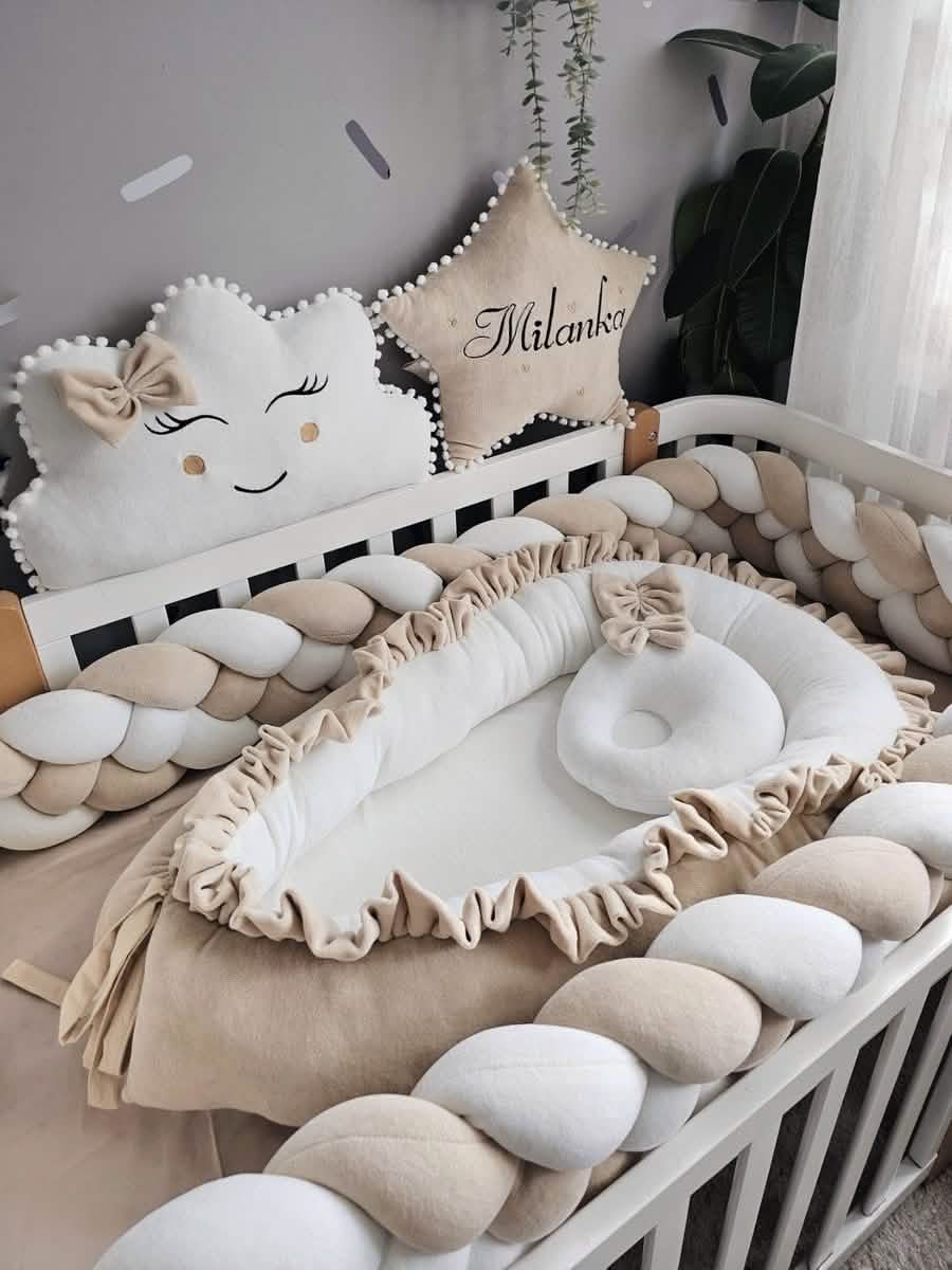 Beige Creamy Baby Bedding Set - Gender Neutral | KariStudio